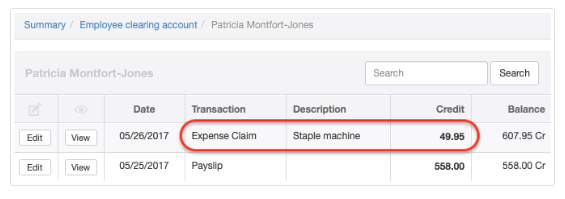 Expense Claims Tab - BC Bookkeeping Tutorials|dwmbeancounter.com