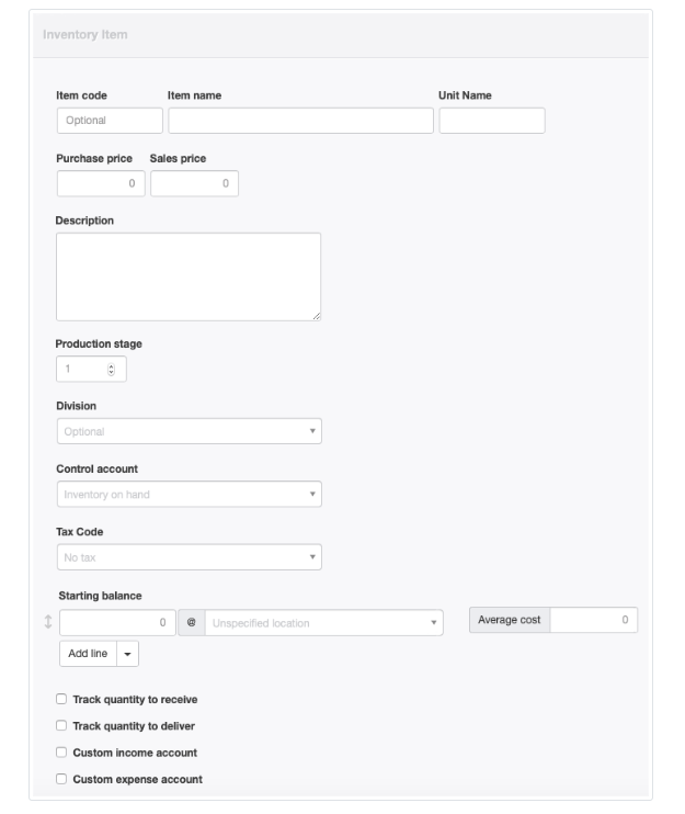 Inventory/Products Tab - BC Bookkeeping Tutorials|dwmbeancounter.com