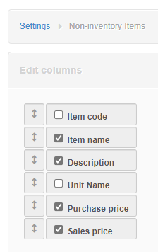 Non-inventory Items Listing - BC Bookkeeping Tutorials|dwmbeancounter.com