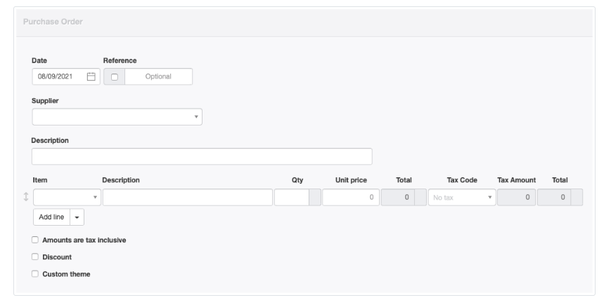 Purchase Order Tab - BC Bookkeeping Tutorials|dwmbeancounter.com