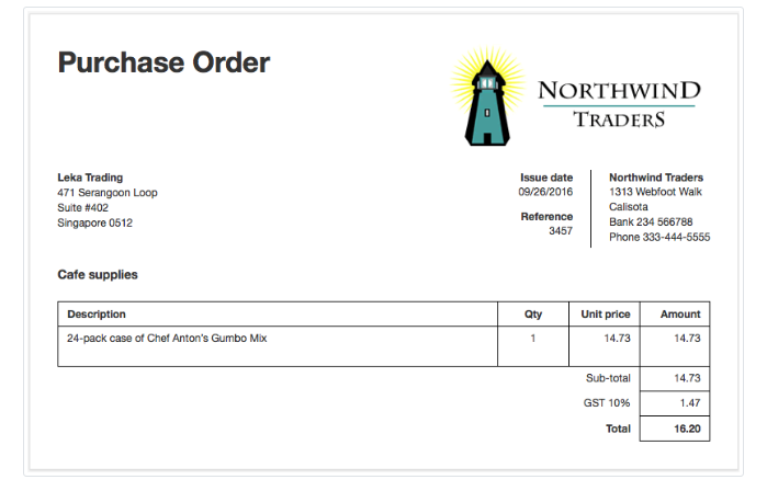 Purchase Order Tab - BC Bookkeeping Tutorials|dwmbeancounter.com